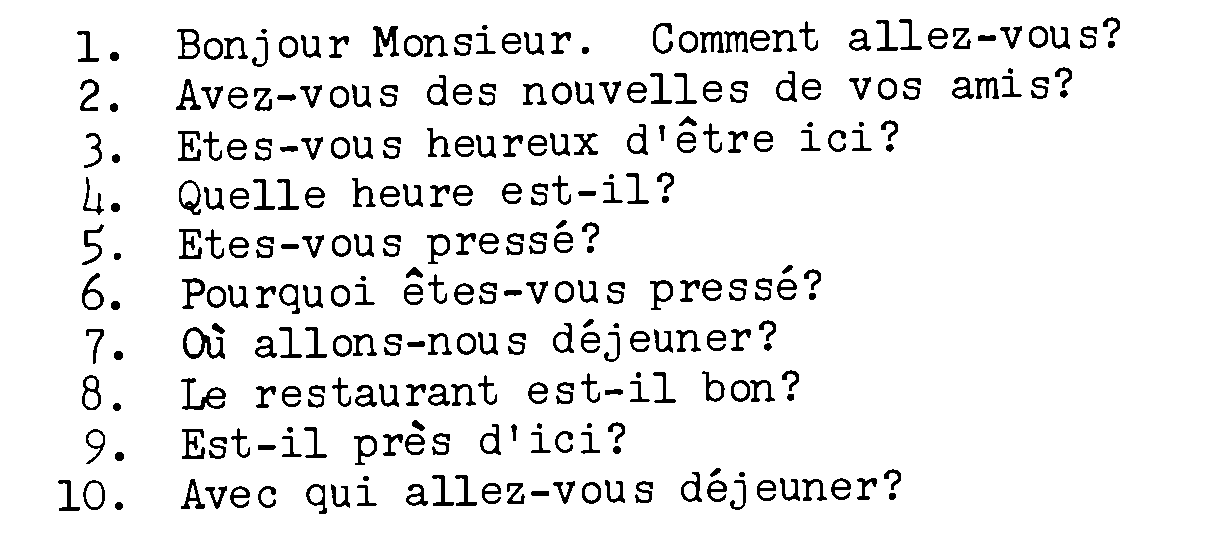 Unit 01 - FSI French Basic Course